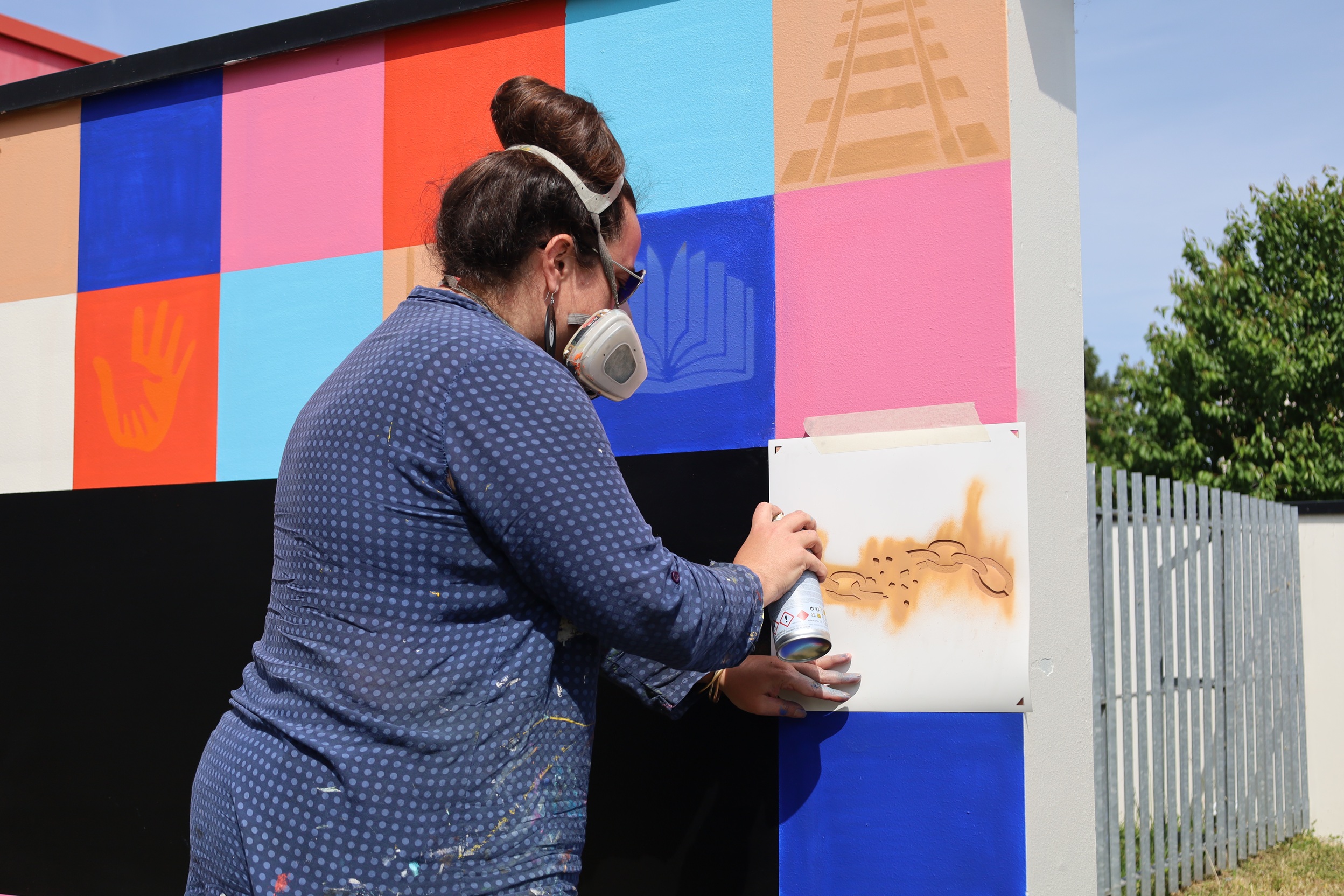 Une fresque hommage à Esther Senot - Ancenis-Saint-Gereon